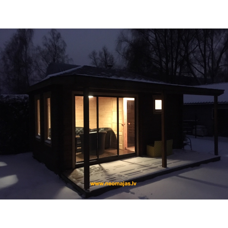 Siltināts pirts modulis