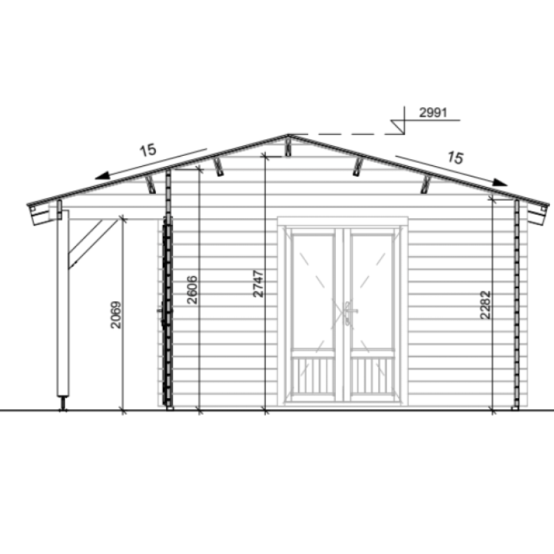 Dārza mājas, lapenes, nojumes