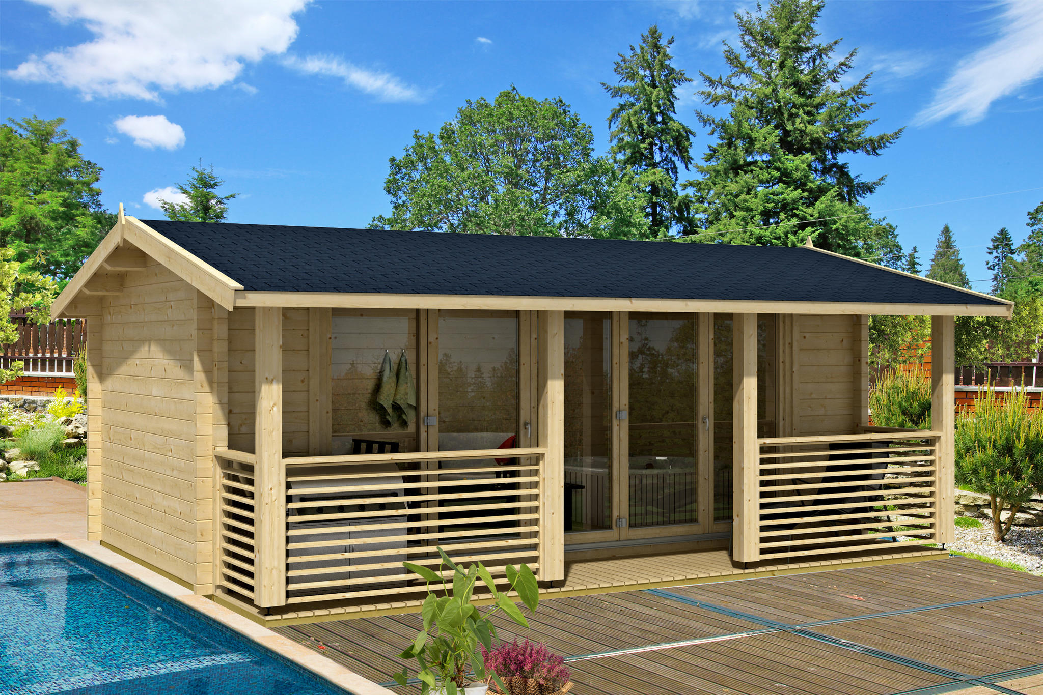 Dārza mājas, lapenes, nojumes